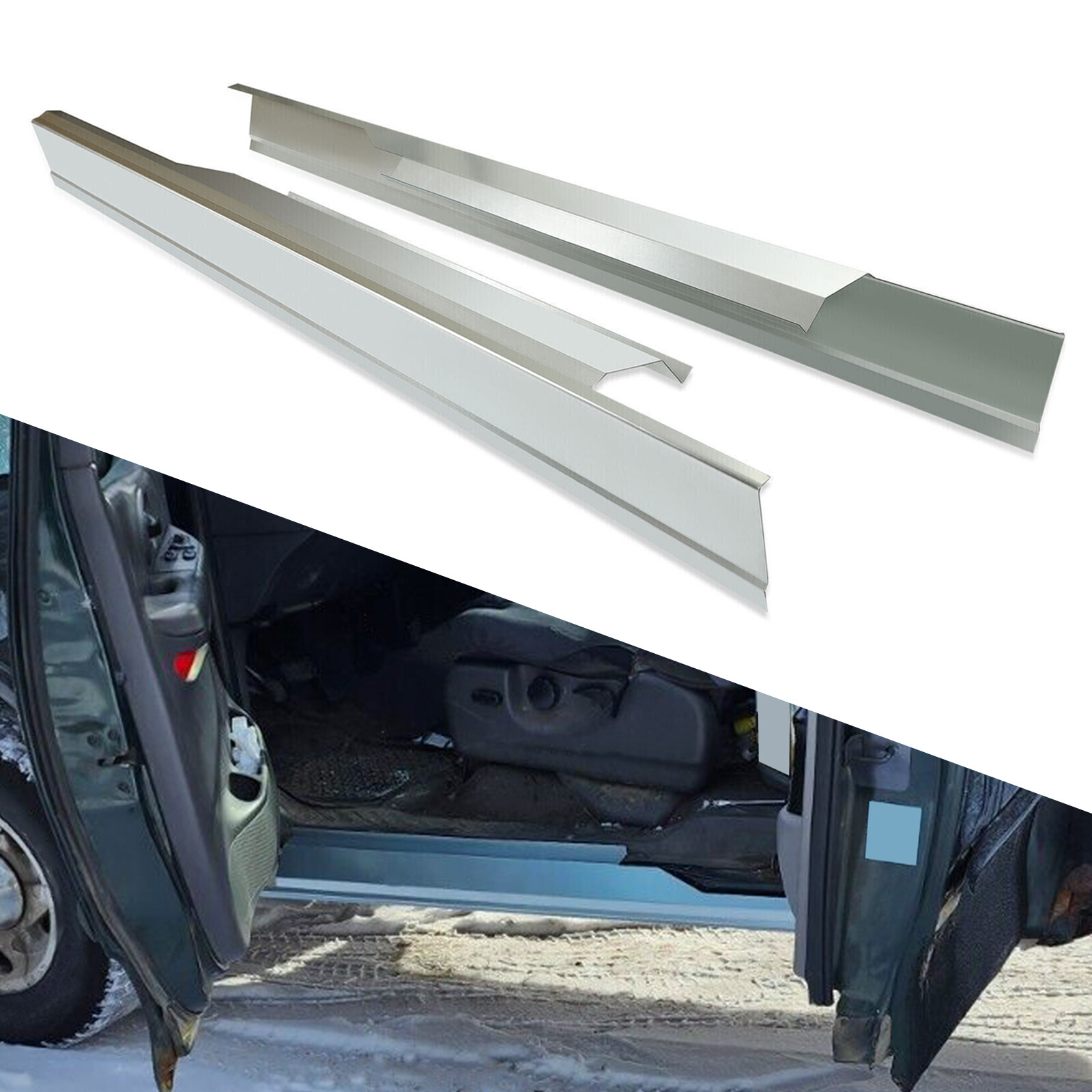 Slip on Rocker Panels For 97-03 98 99 Ford F-150 F150 Extended Cab Pair ...