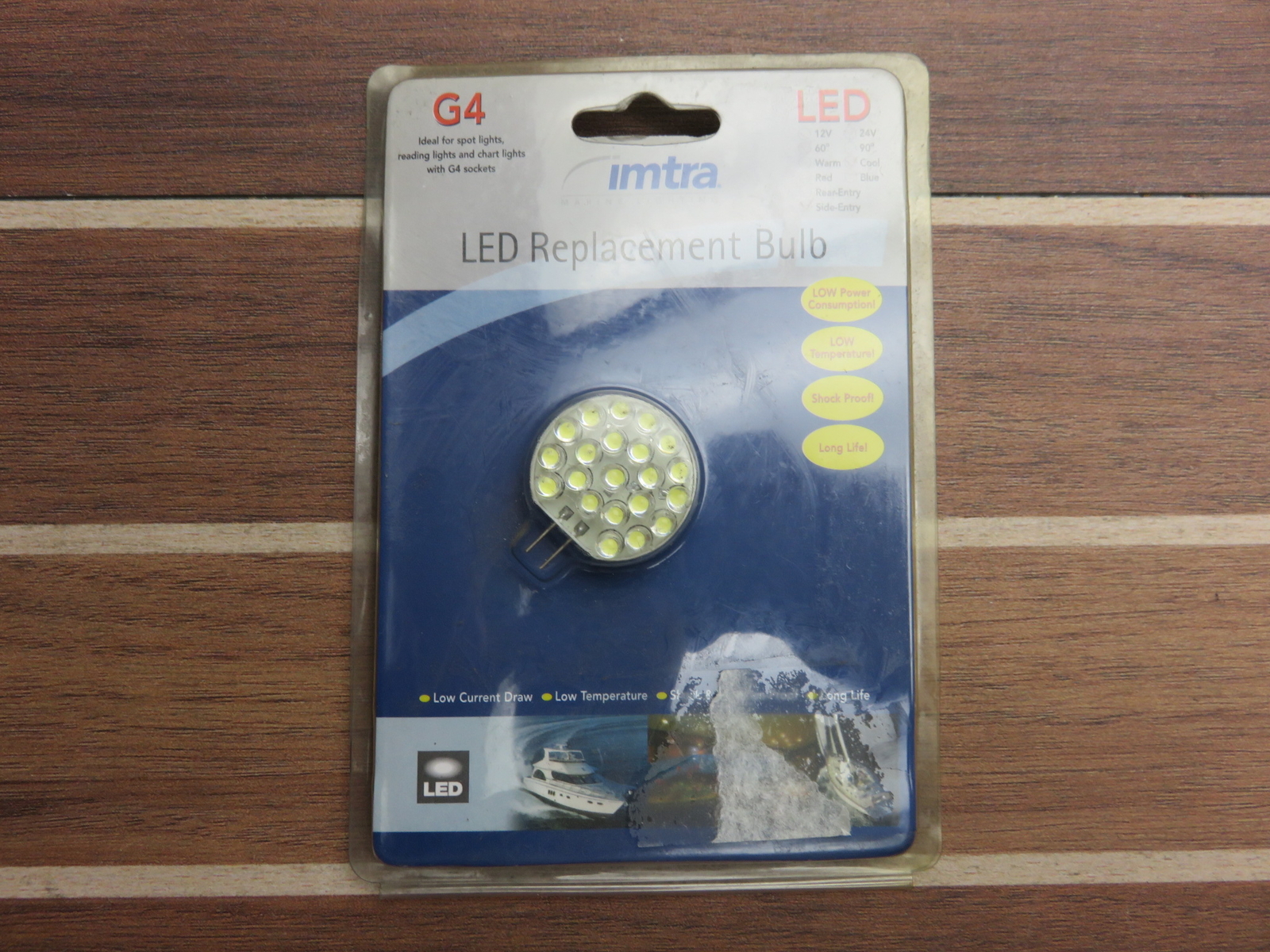 Imtra ILSPG4-21C 10-30VDC 20W 60° Cool White G4 Socket Corona LED Light ...