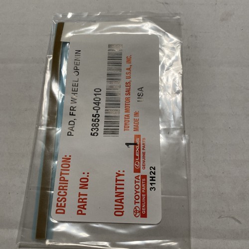 Genuine Toyota Wheel Arch Flare Gasket (Front) 53855-04010 | eBay