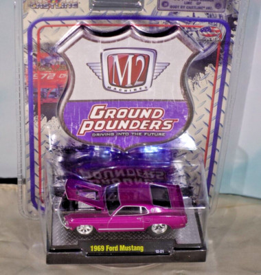 1/64th M2 Machines Ground Pounders R11 1969 Ford Mustang Purple | eBay