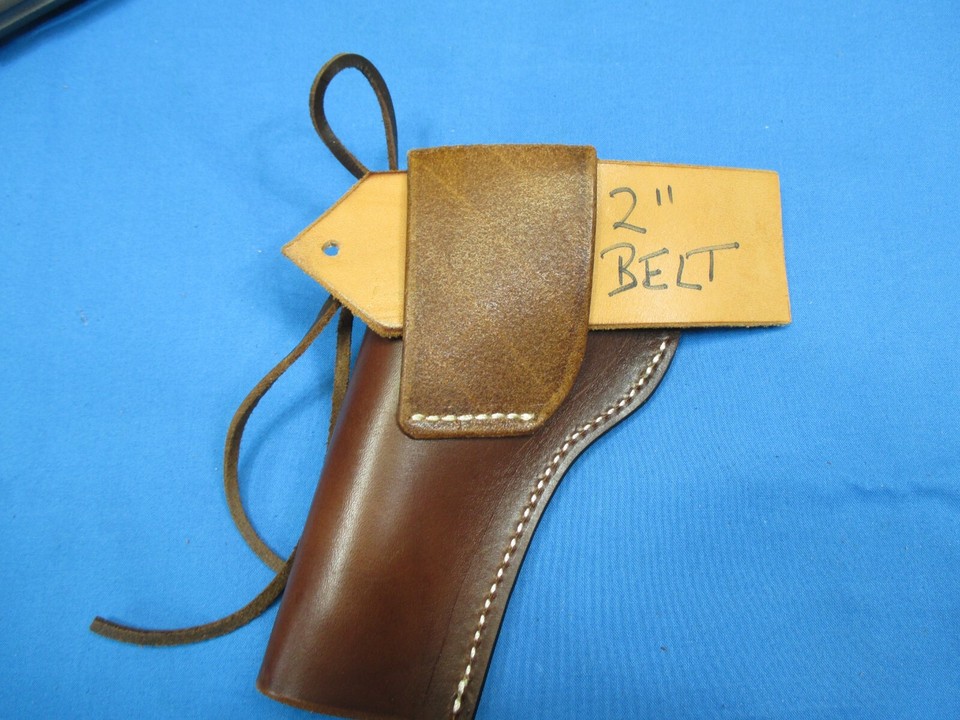 LEATHER HOLSTER FOR RUGER WRANGLER 22 LR 3 3/4" BARREL. RIGHT HAND ...