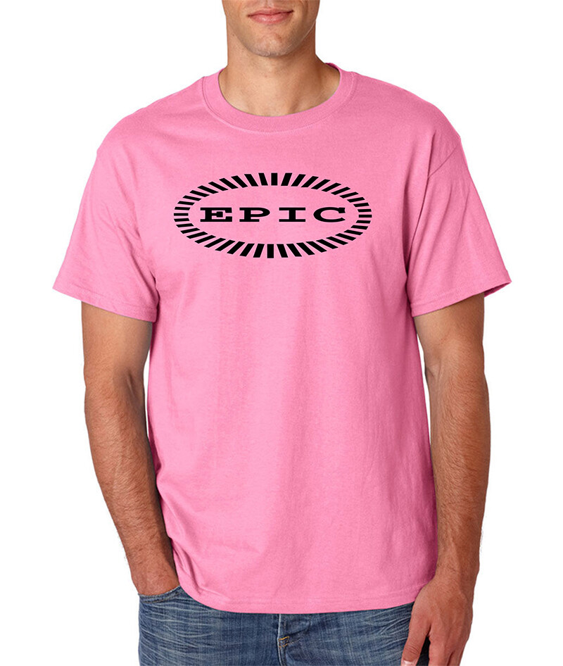 EPIC Records Vintage Logo T-Shirt Hip Hop Rock Music Label on S-6XL Tee ...
