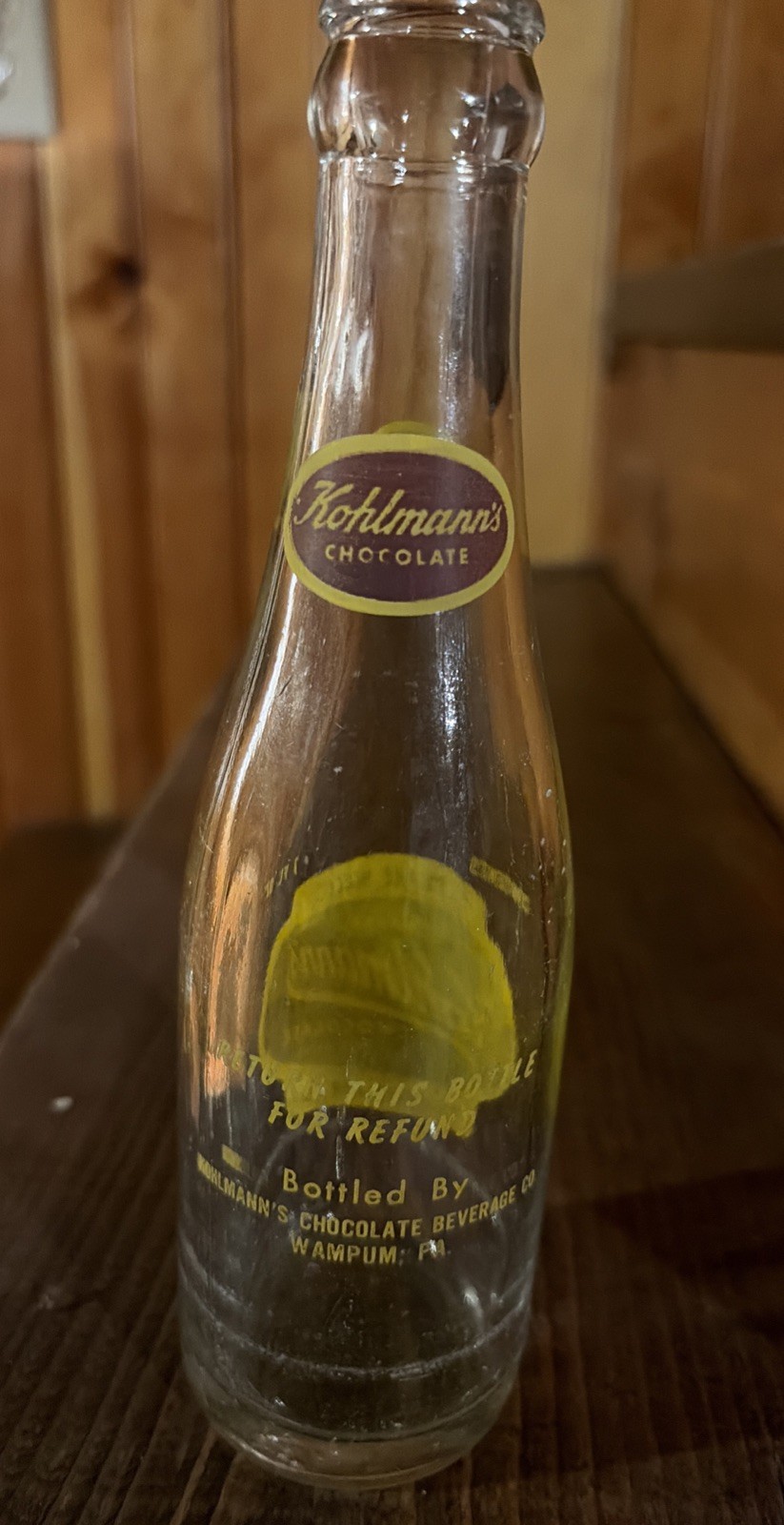 Kohlmann’s Chocolate Drink ACL 7oz Soda Bottle | eBay