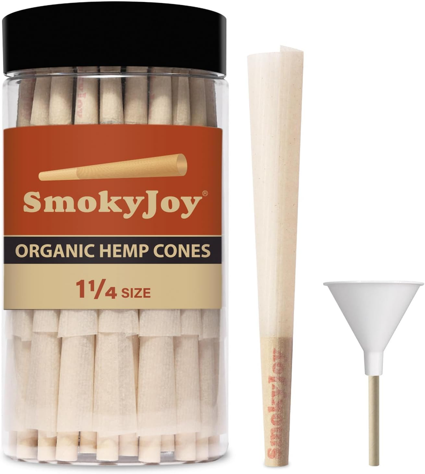50 Pack 1 1/4 Size Cones - Pre Rolling Rolled Preroll Papers with ...