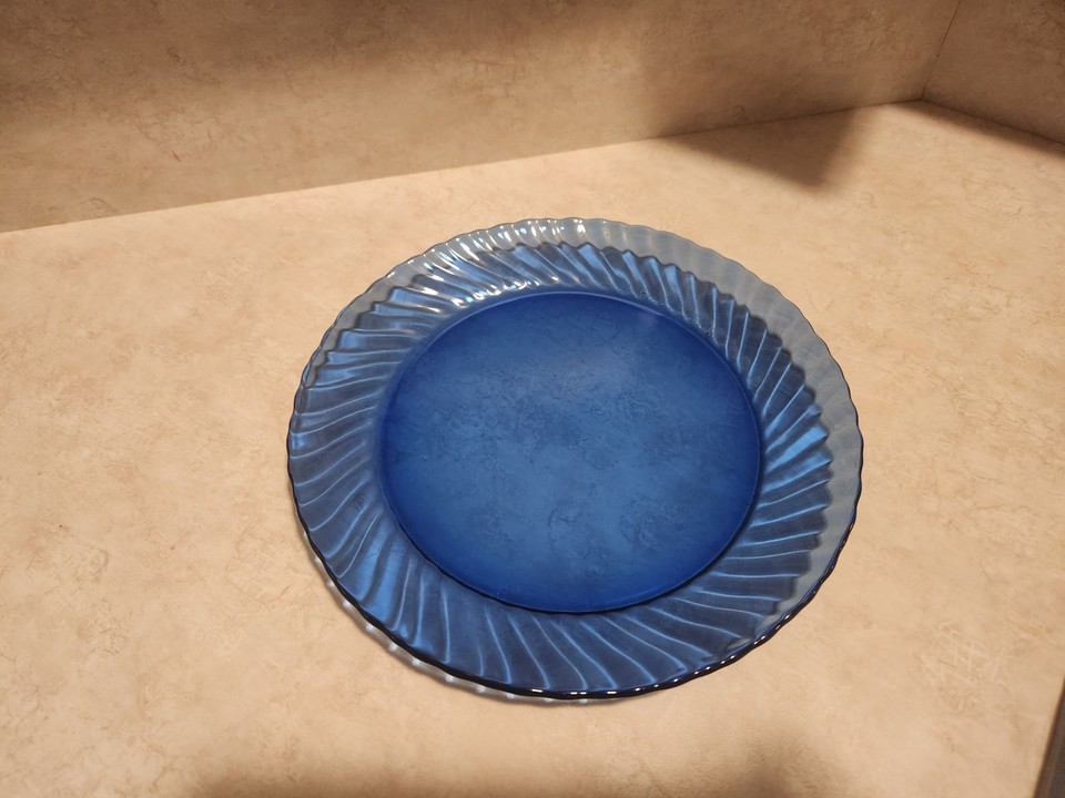 Arcoroc France Cobalt Blue Salad Plates Set Of 8 | eBay