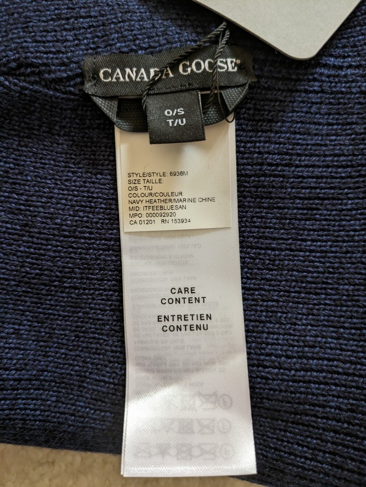 [NWT] Canada Goose Arctic Toque - Merino Wool - Beanie, Navy Heather | eBay