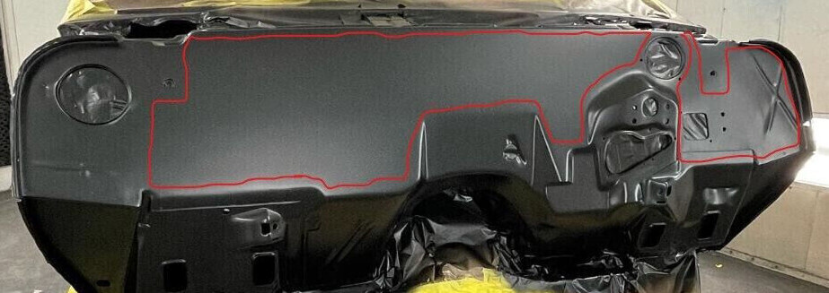 1964-67 Chevy Chevelle/Malibu/GTO/El Camino Firewall Panel Set w/Bead ...