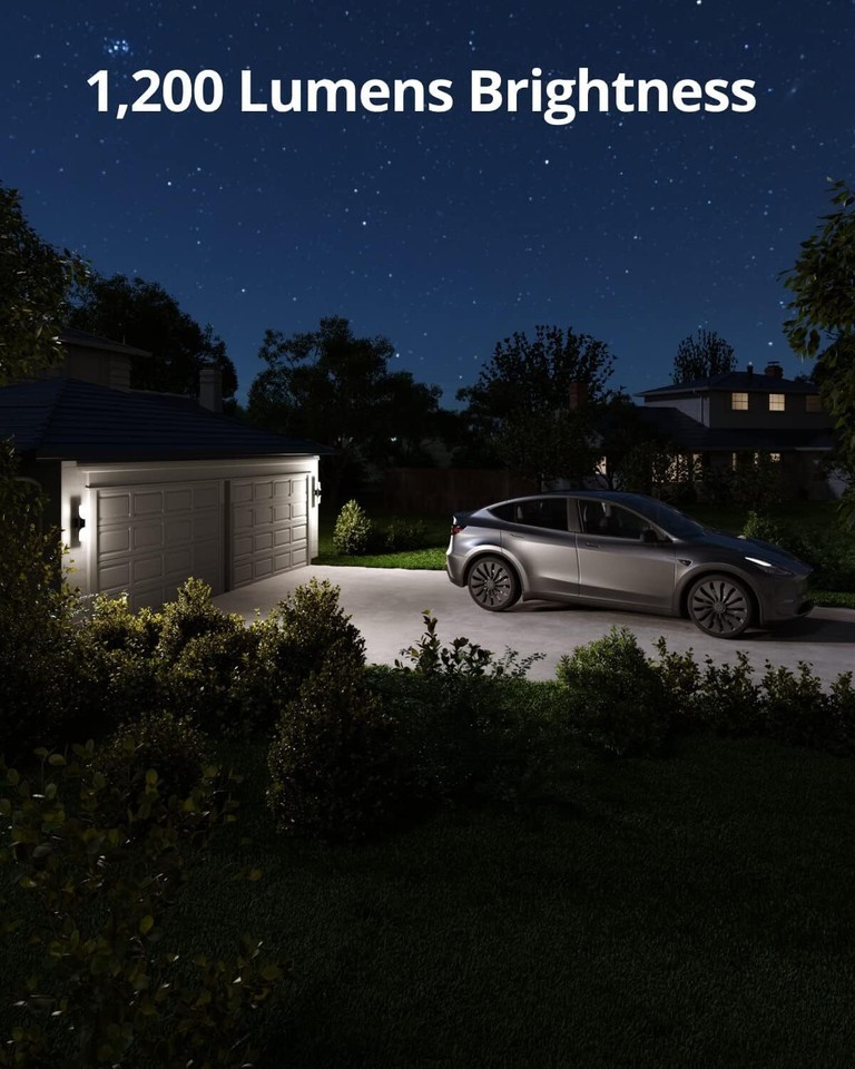 eufy S100 Wired Wall Light Camera 2K Floodlight Security Cam Motion ...