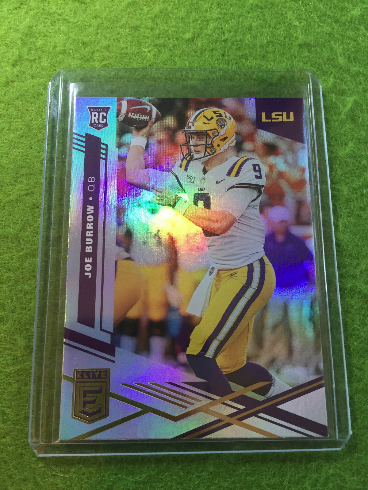 JOE BURROW SILVER PRIZM ROOKIE CARD BENGALS LSU 2020 Panini Chronicles ...