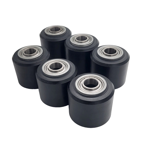 GKS PERFEKT 6 Black Spare Rollers w/ Ball Bearing for Transport Dollies ...