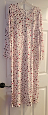 Aadonna SleepwearRed Bird Cardinal Long Sleeve Full Length Knit ...