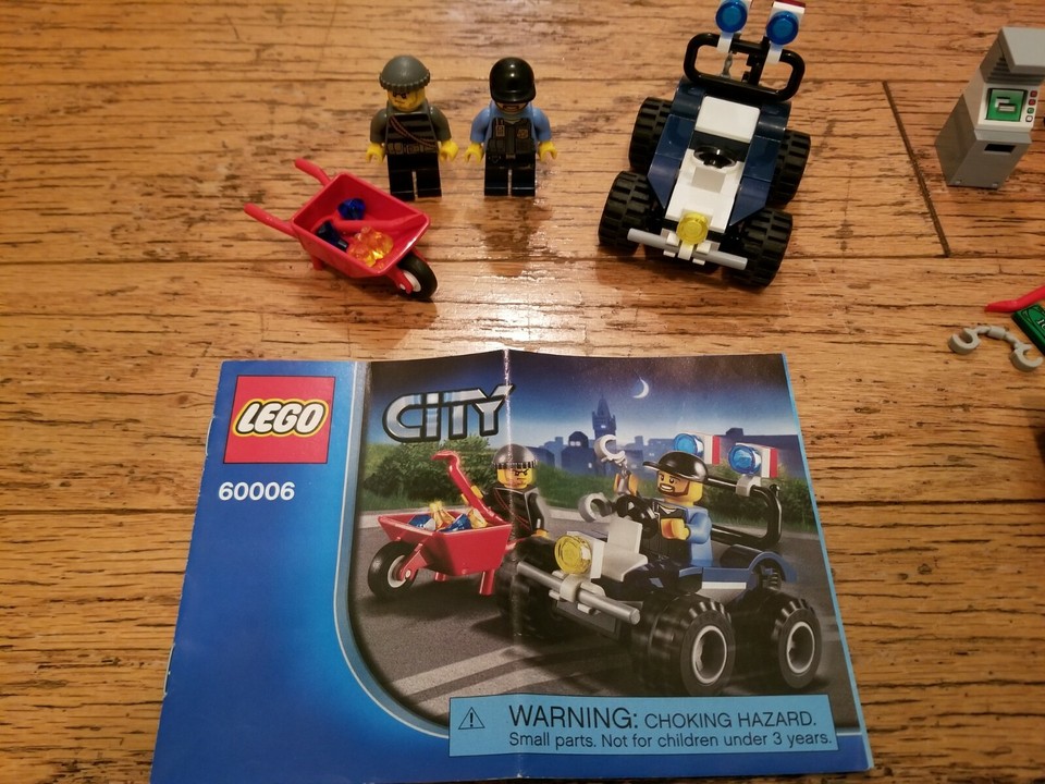 LEGO CITY 7279 & 60006 COMPLETE sets robber police mini figure ...