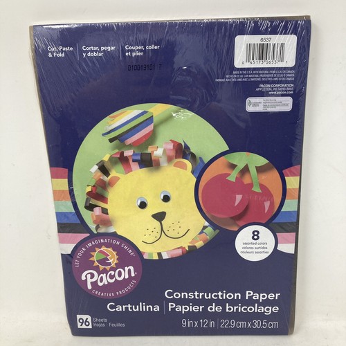 Pacon Art Street Construction Paper, Lightweight, 9in X 12in, Assorted ...