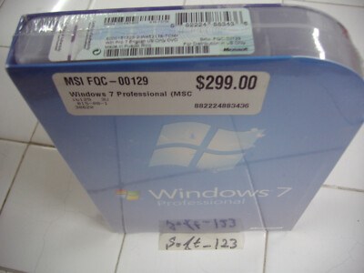 Microsoft Windows 7 Professional Full 32 & 64 Bit DVDs MS WIN PRO ...