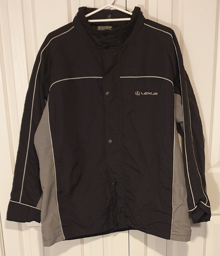 LEXUS Logo Windbreaker Rain Jacket by Melbourne City Lexus. Black Grey ...