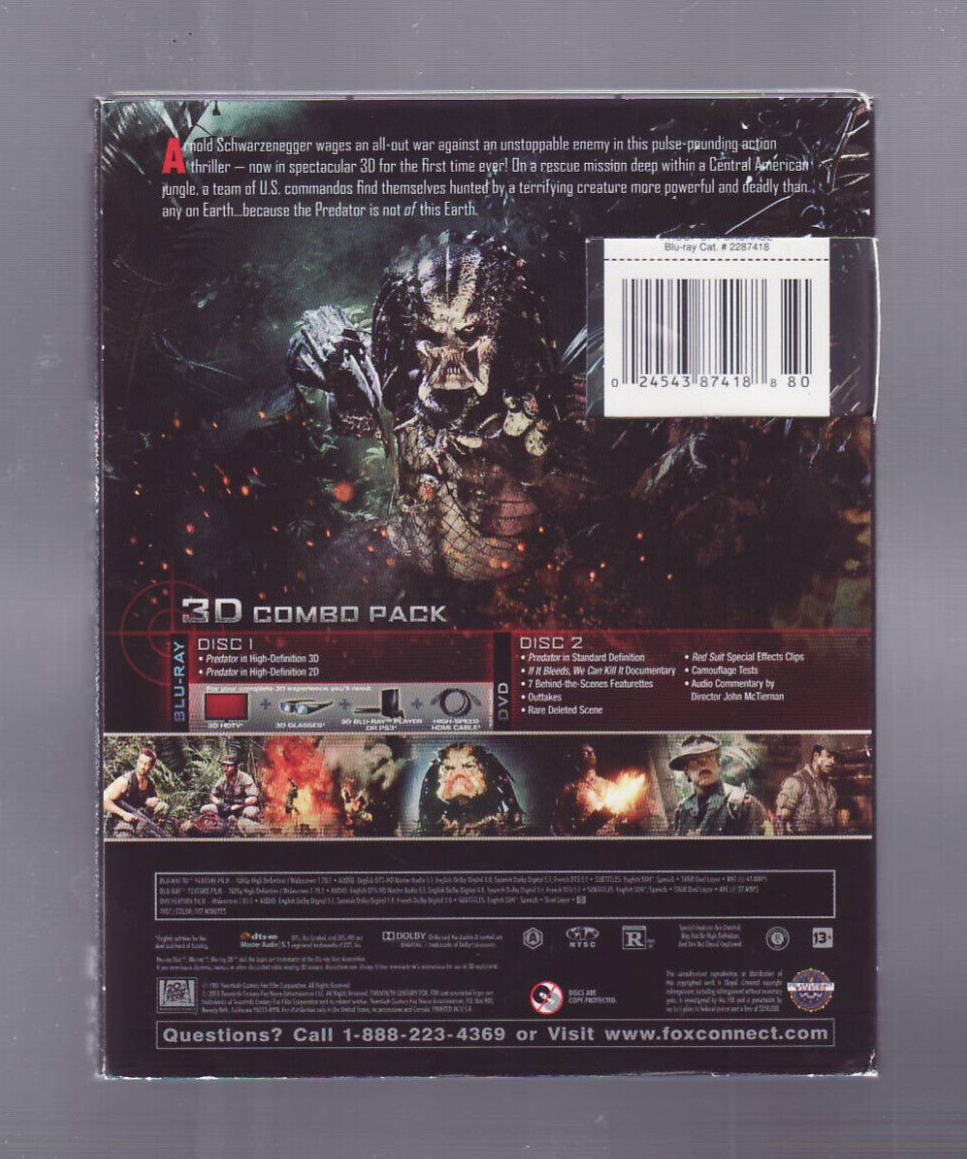 (Blu-ray) Predator 3D / Blu-ray + DVD | eBay