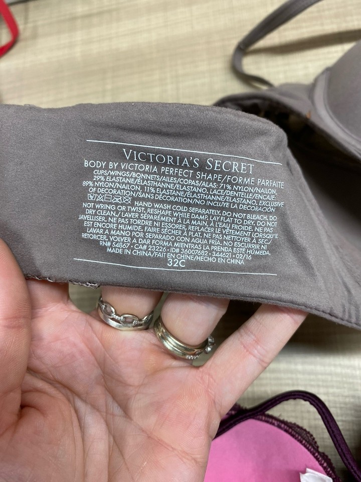 Women’s Victoria’s Secret Spanx Push Up Bras Size 32C Lot of 10 | eBay