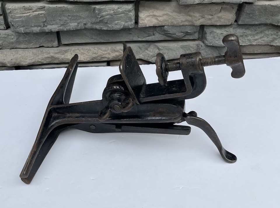 Antiique Hand Saw Vise Clamp Disston 3D? Cast Iron Adjustable | eBay
