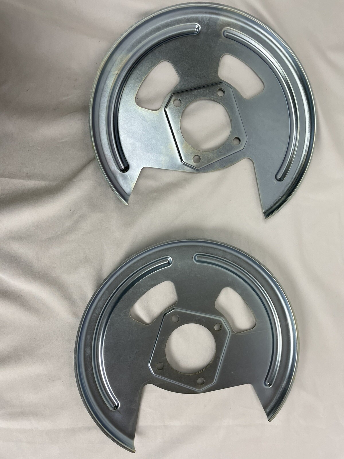 64-77 GM 10 12 Bolt Rear Axle End Disc Brake Conversion Backing Plates ...