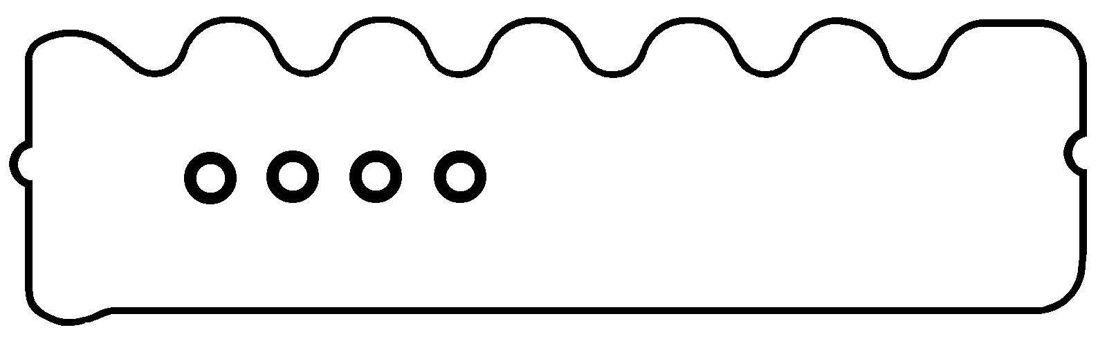 Permaseal Rocker cover set fits Ford 4.0 EF-EL Fairlane Ltd DF DL NF NL ...