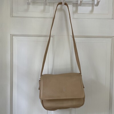 Womens Bottega Veneta beige leather purse 9x7x4 w 15 inch strap! STRAP ...