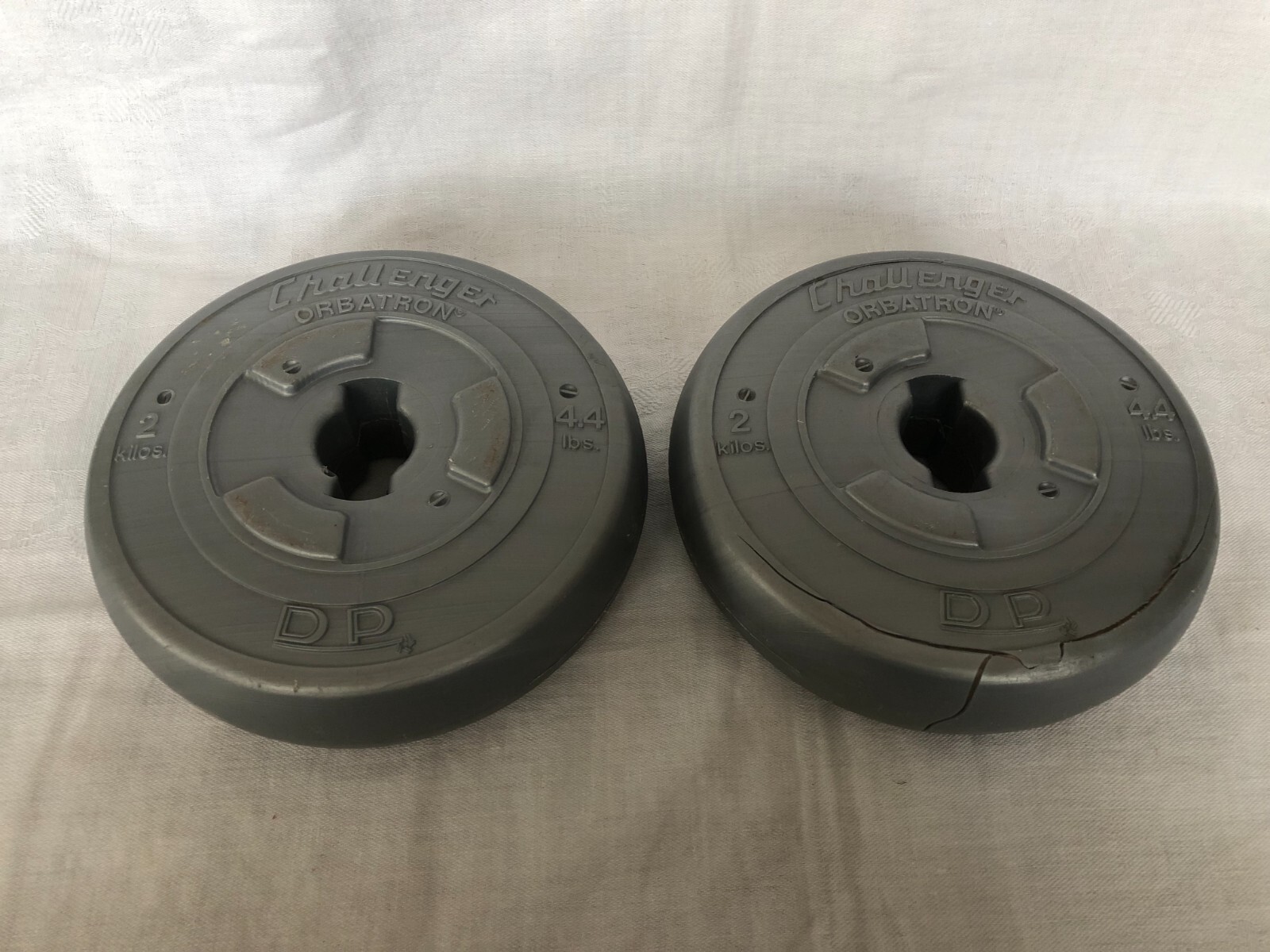 Set of 2 Challenger Orbatron DP 4.4 lbs/2.0 kgs Plastic/Cement Weight ...