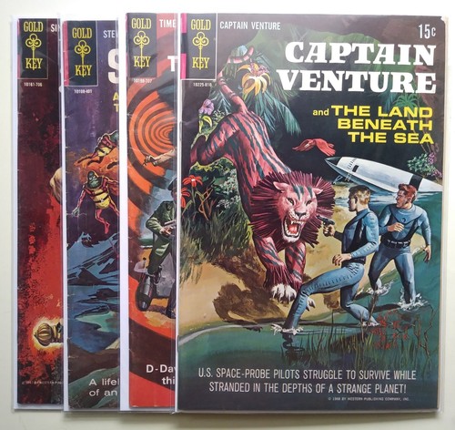 LOT OF 4 GOLD KEY COMICS: CAPTAIN VENTURE / TIME TUNNEL / STEVE ZODIAC / SINDBAD | eBay