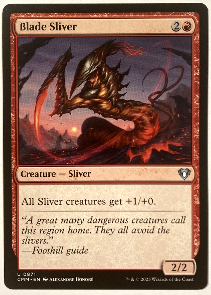 MTG Blade Sliver Commander Masters 0871 Pack Fresh | eBay