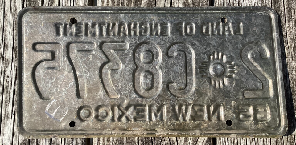 1968 NEW MEXICO LICENSE PLATE 2-C8375 LATE ISSUE FROM ALBUQUERQUE | eBay