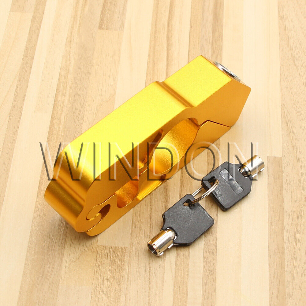 Motorcycle Handlebar Grip Brake Lever Lock Anit Theft Security Caps ...