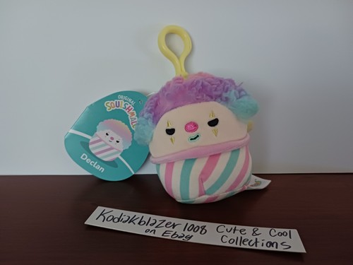 Declan The Clown Snowcone Cotton Candy Squishmallow Plush Clip On ...
