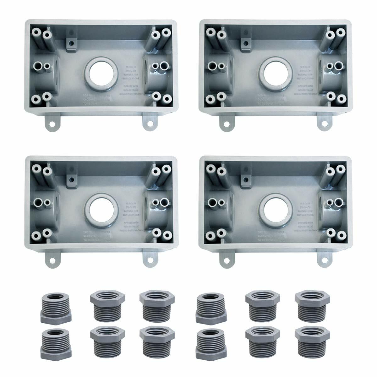 3 Gang Outdoor Electrical Box Hubbell Bell 2 Gang Aluminum