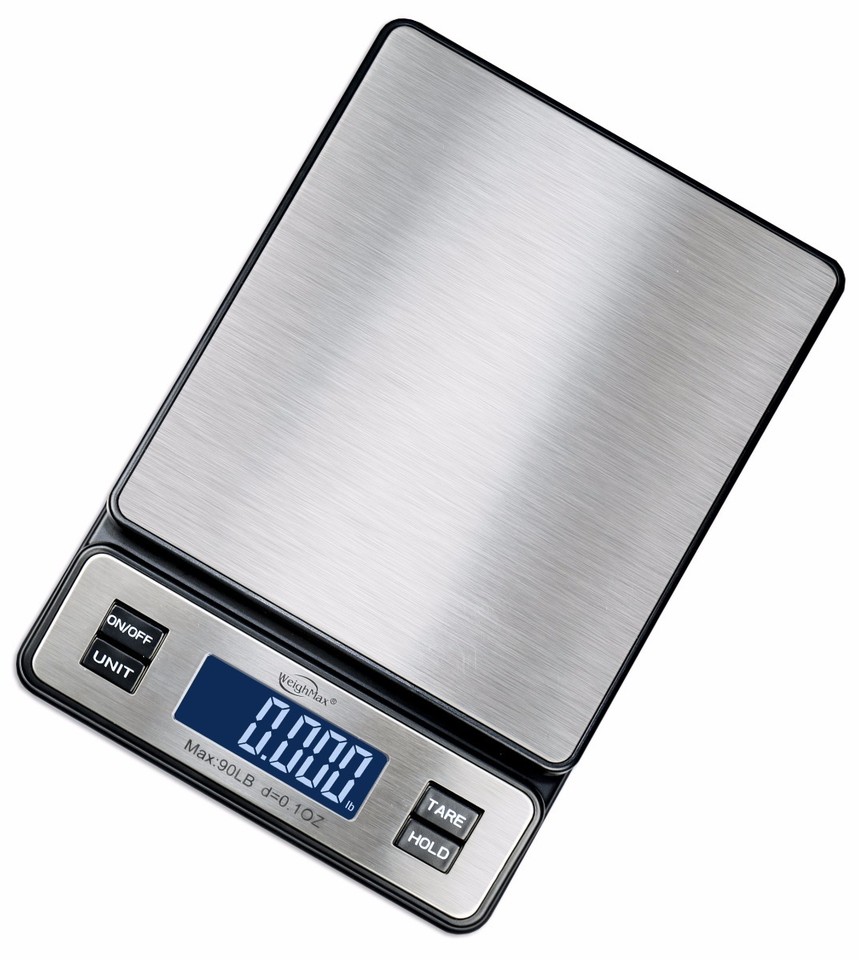 Weighmax W-2809 90 LB x 0.1 OZ Digital Shipping Postal Scale W/AC ...