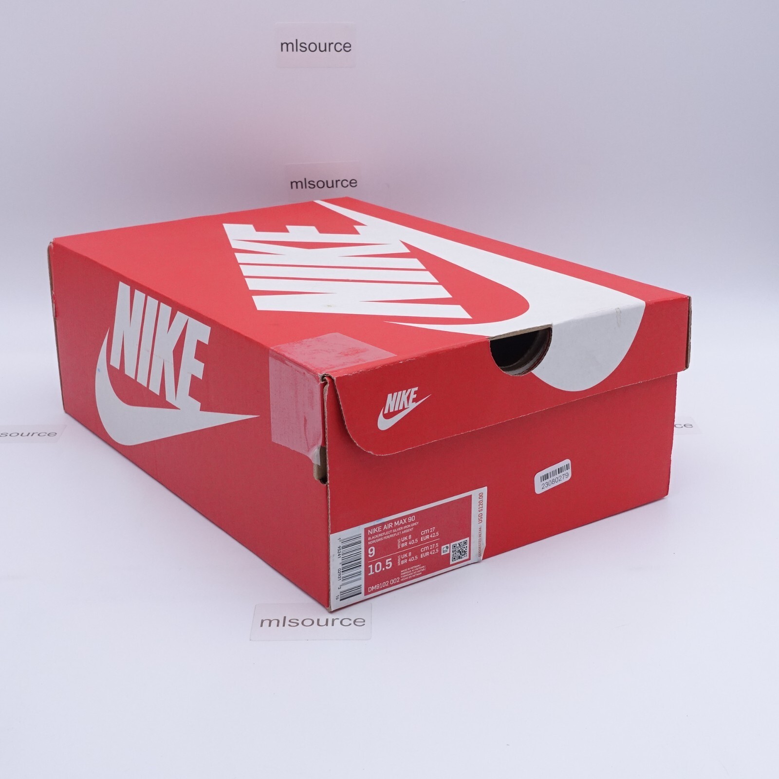 Size 9 Men's Nike Air Max 90 Sneakers DM9102-002 Black/Reflect Silver ...