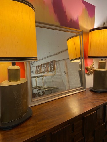 Vintage Frederick Copper Brass Engraved Asian Inspired Table Lamp | eBay