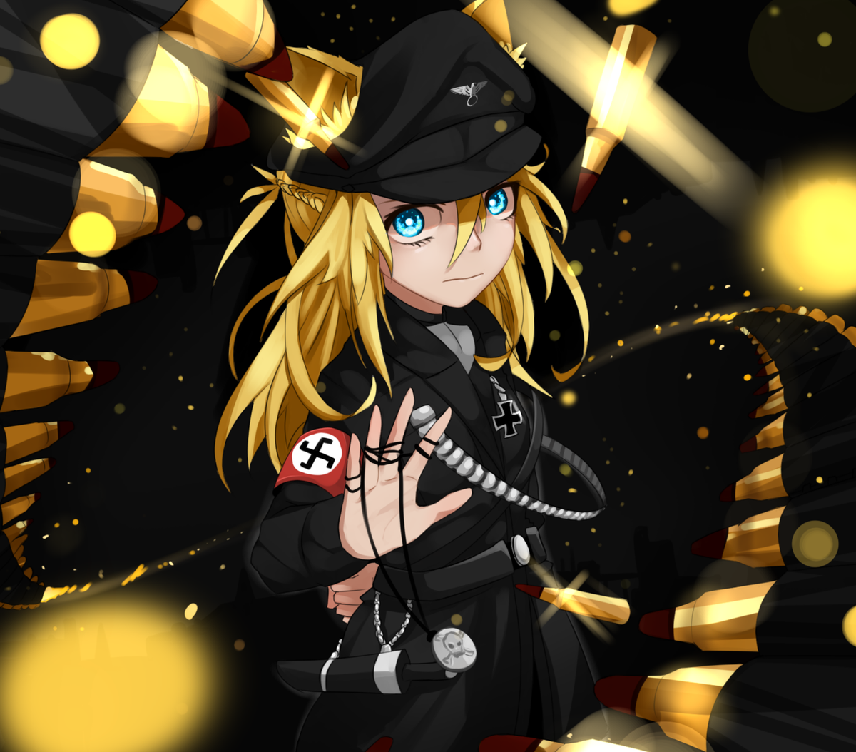 Nazi Anime Girl Art
