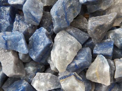 1 lb Blue Quartz Rough Tumbling Rock Stones Tumbler from Brazil | eBay
