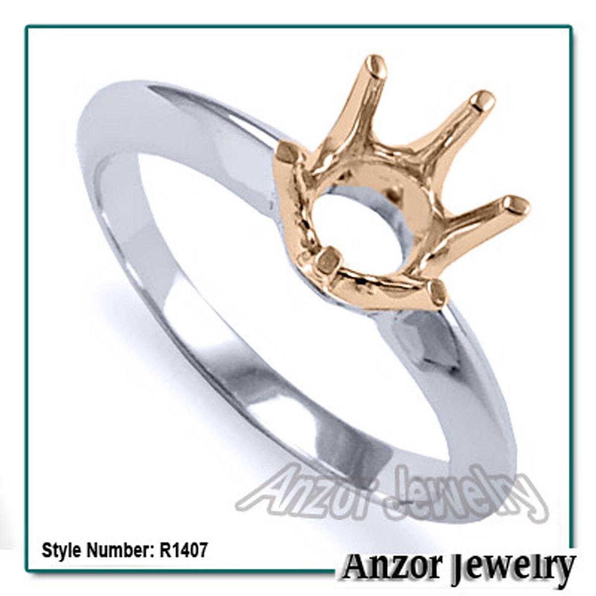 Handcrafted 18k Gold Engagement Ring Setting Mount Sizes 4 to 9.5 # ...