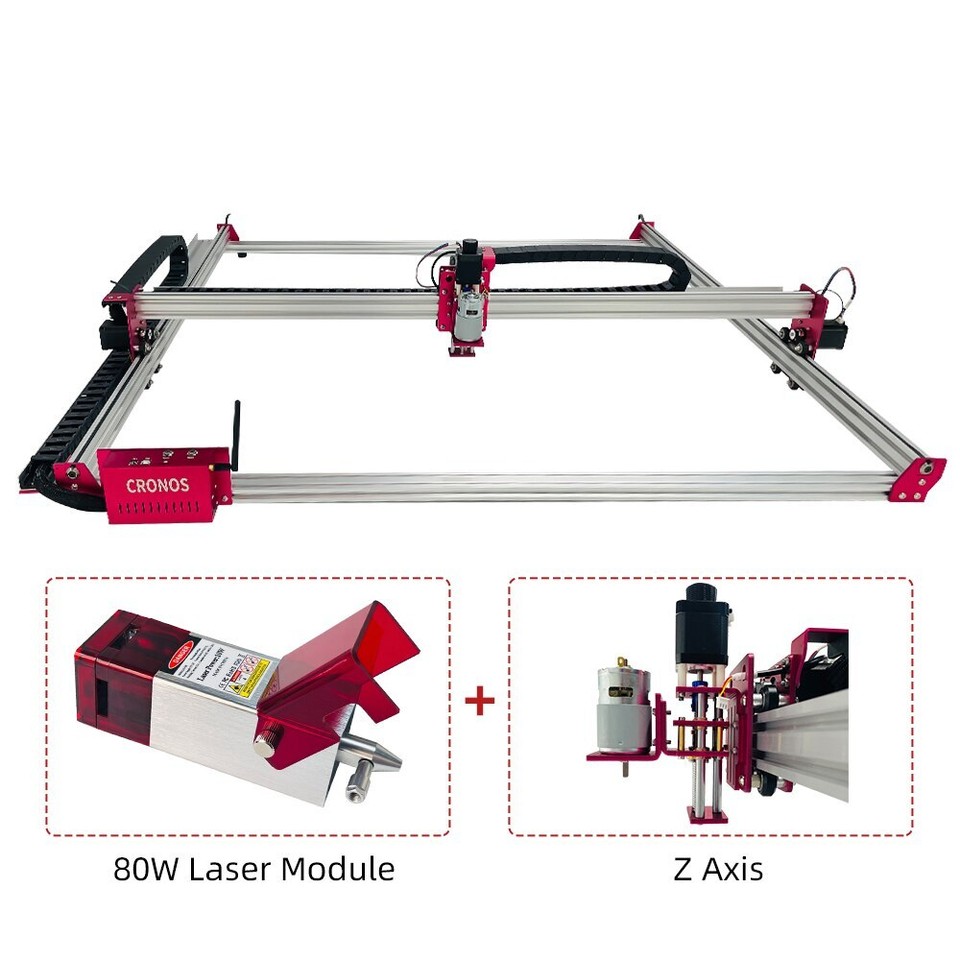 80W Laser Accurate CNC Machine Laser Cutter Engraver Machine Cutting ...