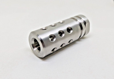 11/16-24 44 Magnum Stainless Steel 2.25 Inch Muzzle Brake Compensator ...