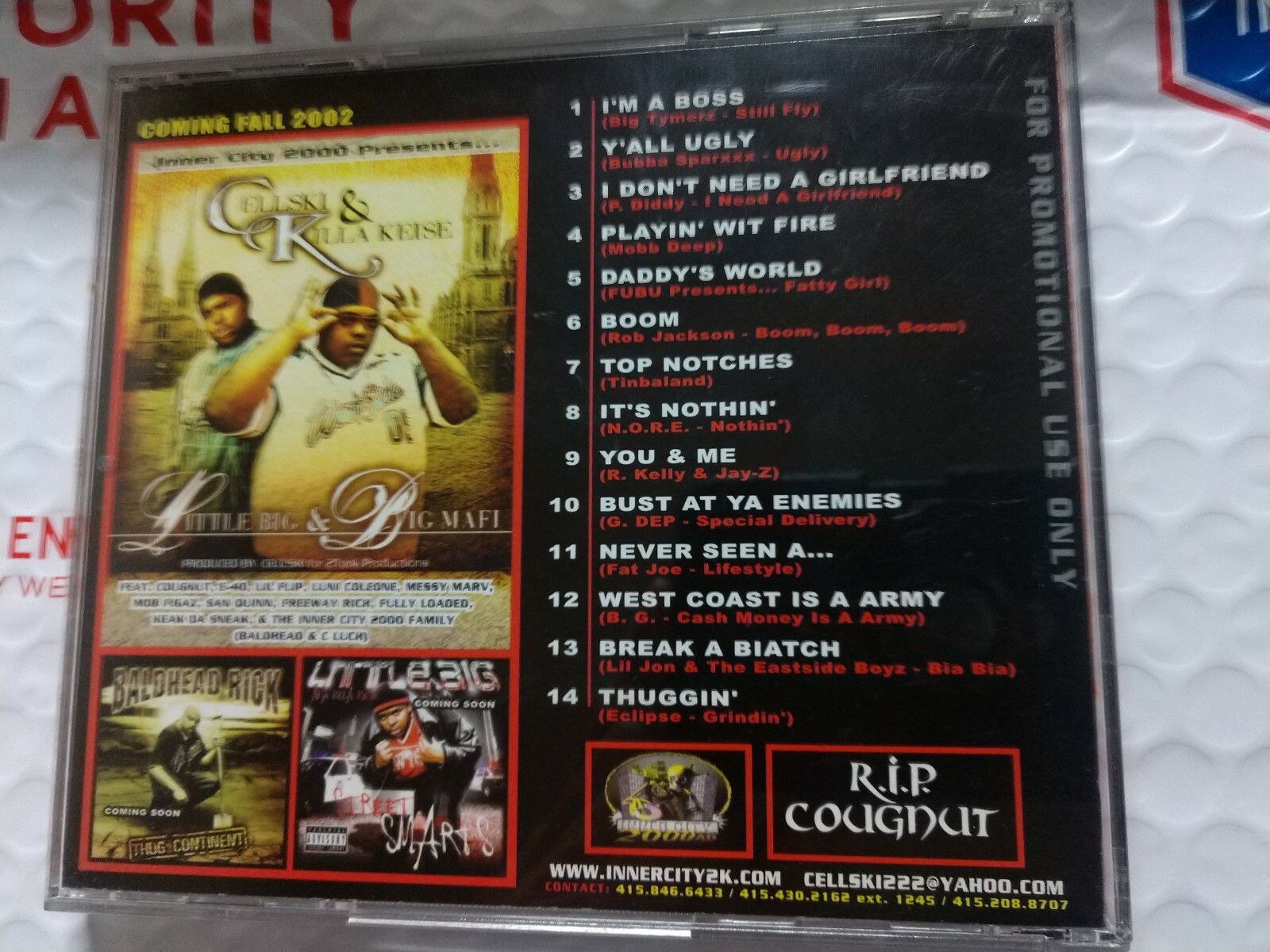 Cellski Freestyle Mixtape Vol 1 Big Tymers Baldhead Rick Cougnut RBL ...