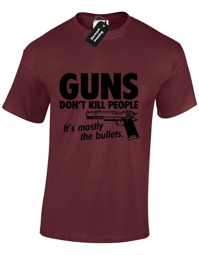 Love Guns Dont Kill Bullets Do Tee Cool Funny Unisex T-Shirt | eBay