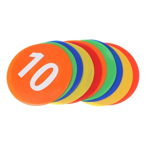 Round Flat Disc Markers Sports Floor Spots Soccer Training PVC Makers ...