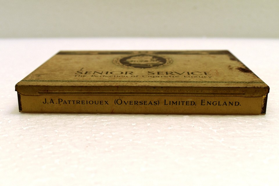 Vintage Senior Service Empty Cigarette Tin Box England Ship Logo ...