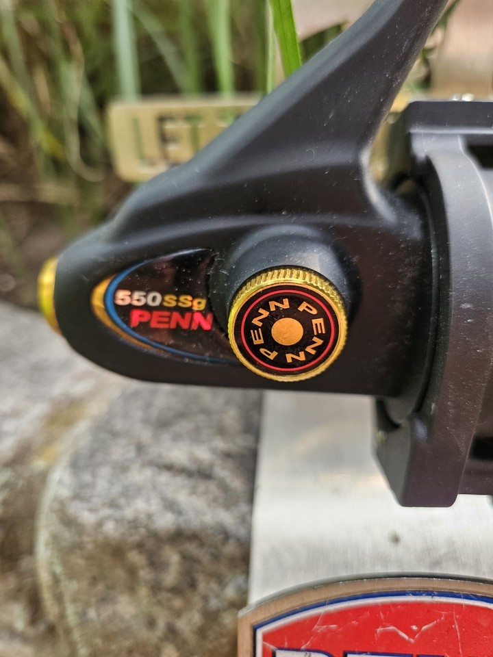 PENN 550 SSG Fishing Spinning Reel Gold And Black Nice Condition | eBay