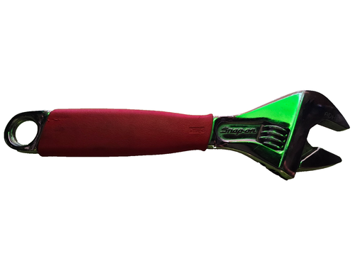 Snap-On Tools ADH8 USA 8" RED Soft Grip Flank Drive Adjustable Crescent ...