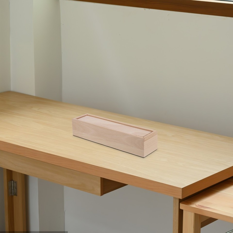 Wooden Box with Hinged Lid Desktop Decorative Jewelry Boxes Tea Storage ...