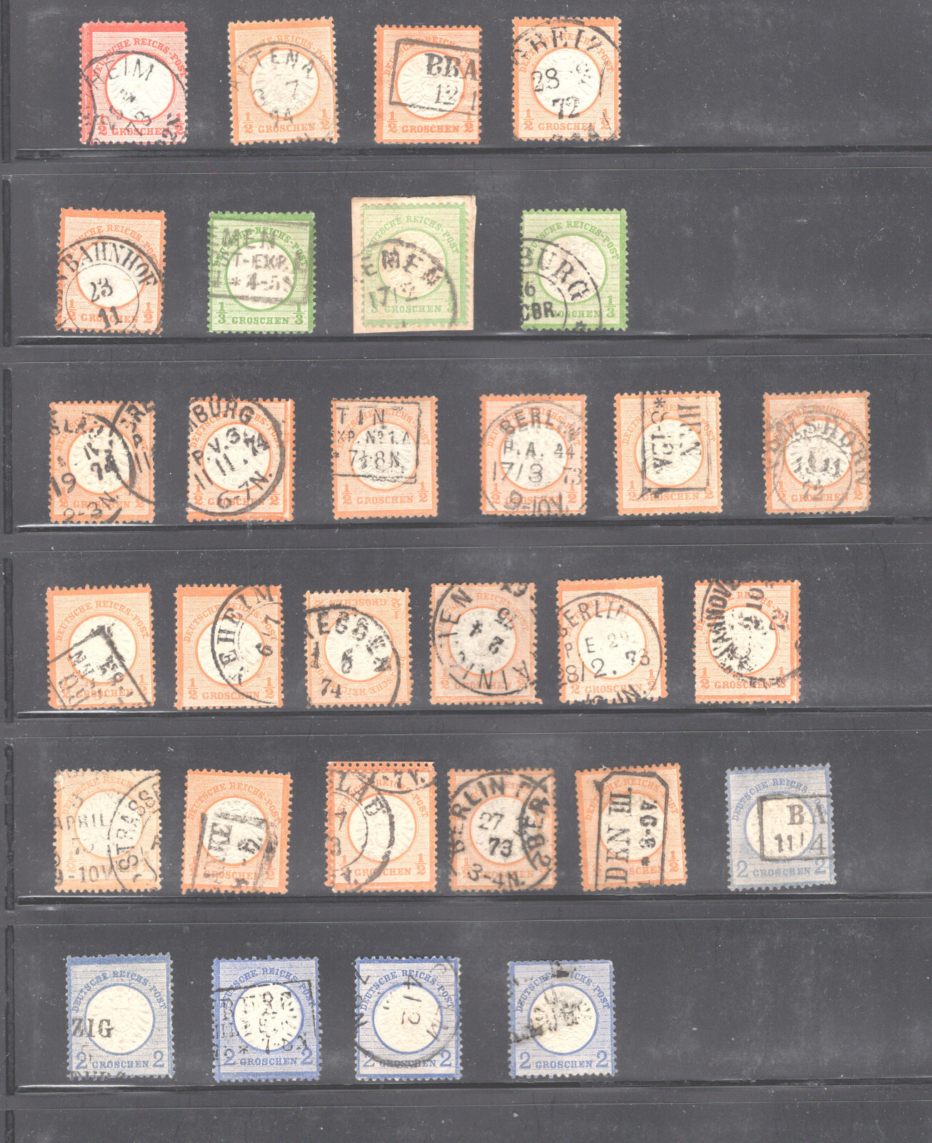 Germany nice lot of early stamps used , nice cancels | eBay