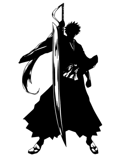 Bleach Ichigo Kurosaki anime decal sticker for car/truck laptop window ...