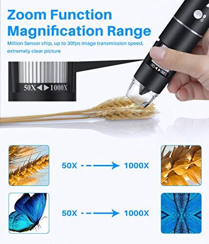 Wireless Digital Microscope Handheld USB HD Inspection Camera 50x-1000x ...